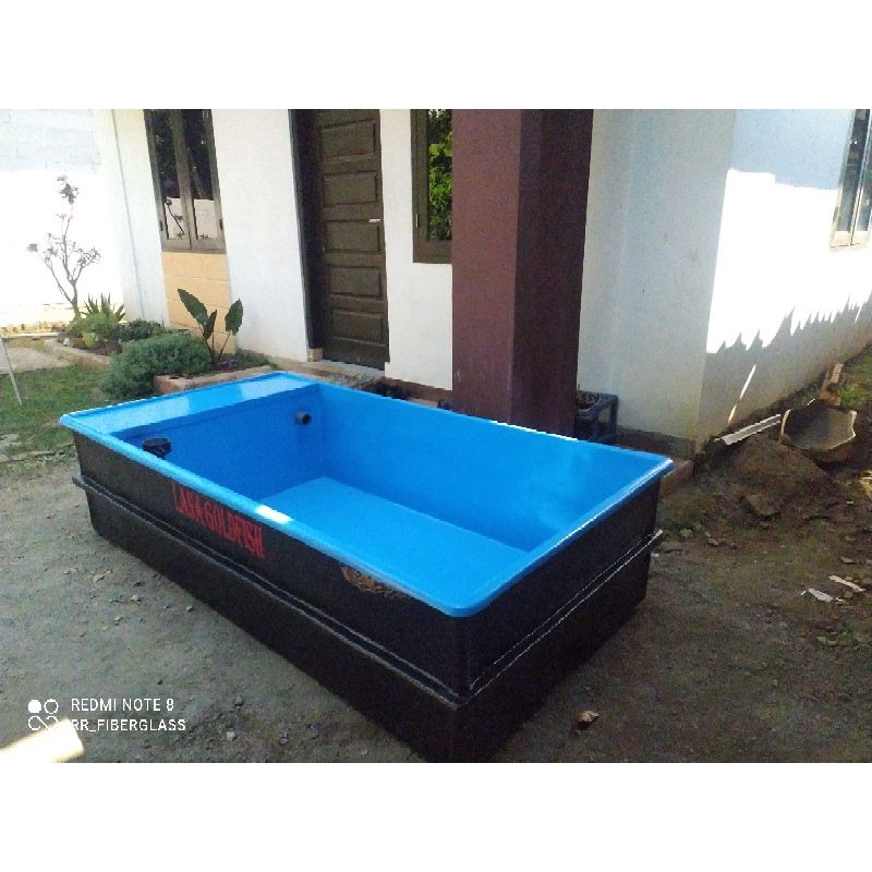 Jual kolam fiberglass ukuran 200*100*50 plus chamber | Shopee Indonesia