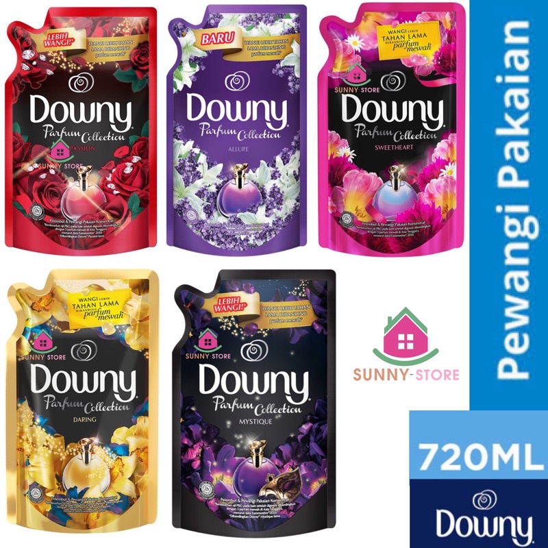 Jual DOWNY PARFUM COLLECTION Pewangi Pelembut Pakaian Refill Mystique Allure Sweet Heart Daring ...