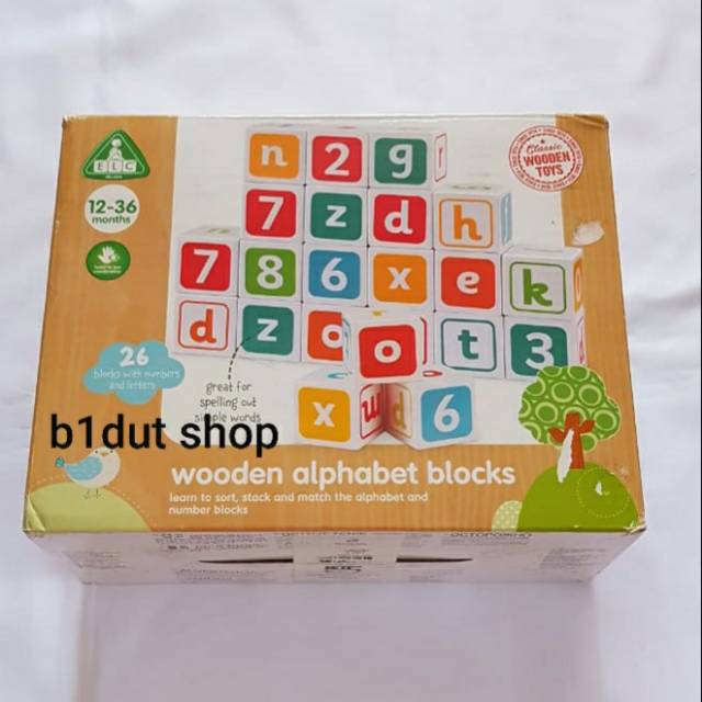 Jual Mainan anak huruf ELC wooden alphabet blocks. ORIGINAL!! SALE ...