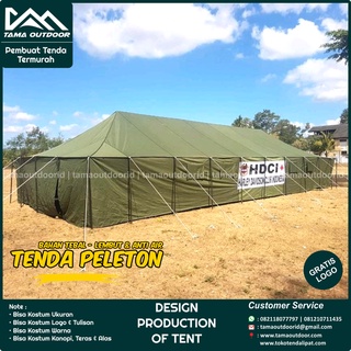 Jual Tenda Pleton - Peleton Komando Regu TNI - Uk 6x14x3 Tebal | Shopee ...