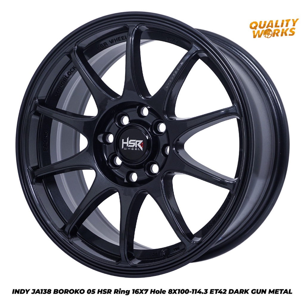 Jual Velg Indy HSR Ring 16 Lobang Pcd 4x100 4x114,3 Untuk Mobil Satya Wonder Vios Yaris | Shopee ...