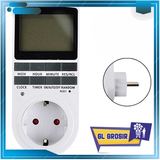 Jual Taffware Stop Kontak Digital Timer Switch Programmable Timing KWE ...