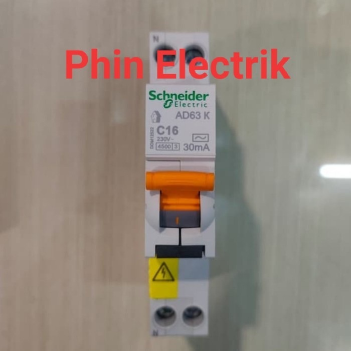 Jual RCBO Slim 16A 1P+N domae schneider | Shopee Indonesia