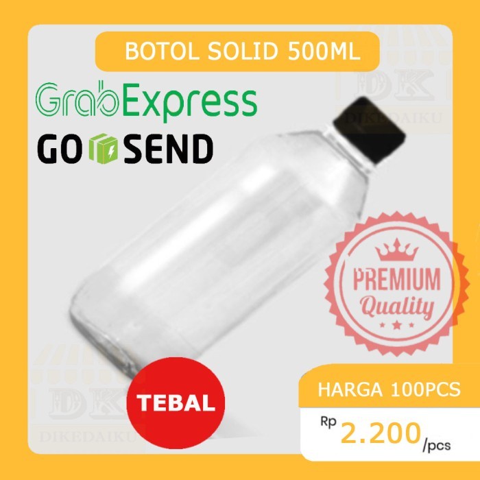 Jual Botol Solid Plastik 500 ml / Botol 500 ml /Botol Plastik Murah ...