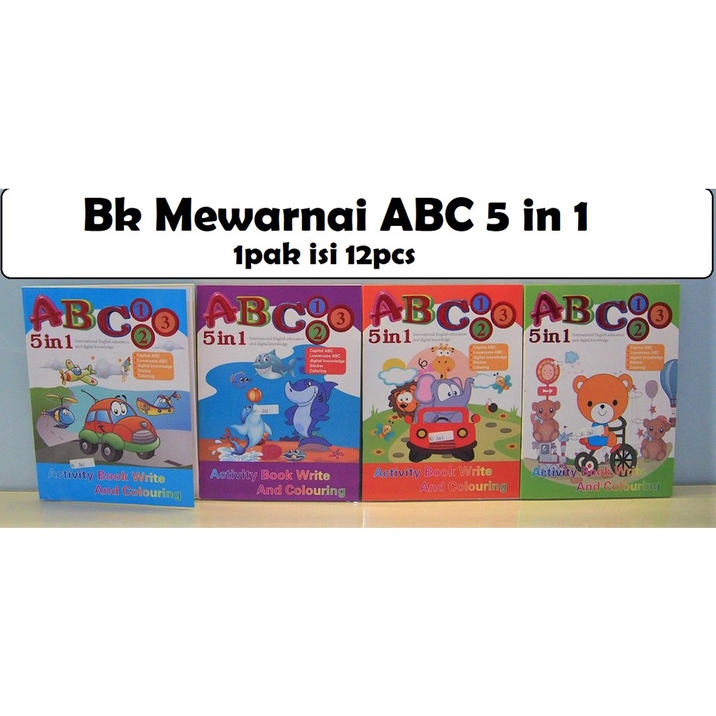 Jual Buku Mewarnai ABC Activity 5 in 1 Menulis bELAJAR hURUF aNGKA ...