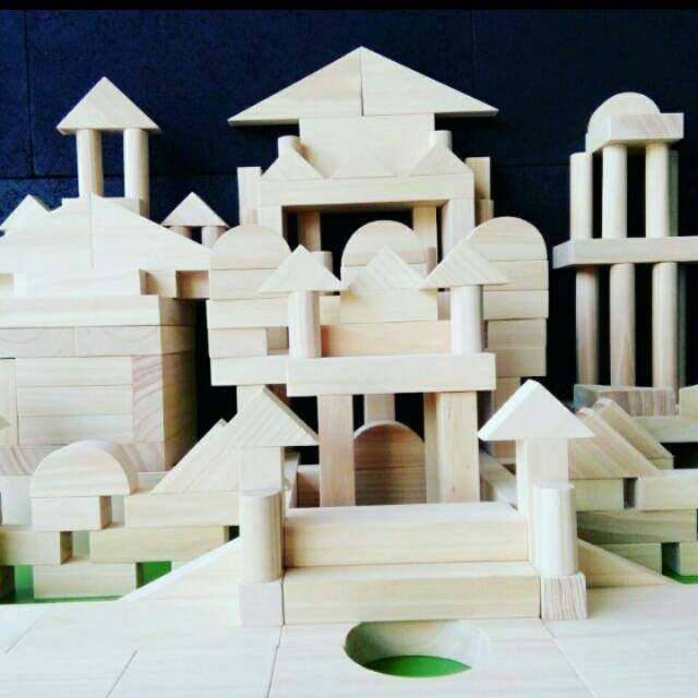 Jual Balok Susun Natural | Shopee Indonesia