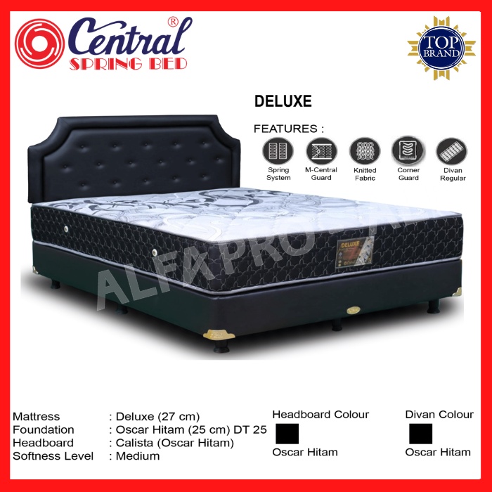 Jual Kasur Springbed CENTRAL Deluxe - Matras Spring bed Deluxe Full set ...