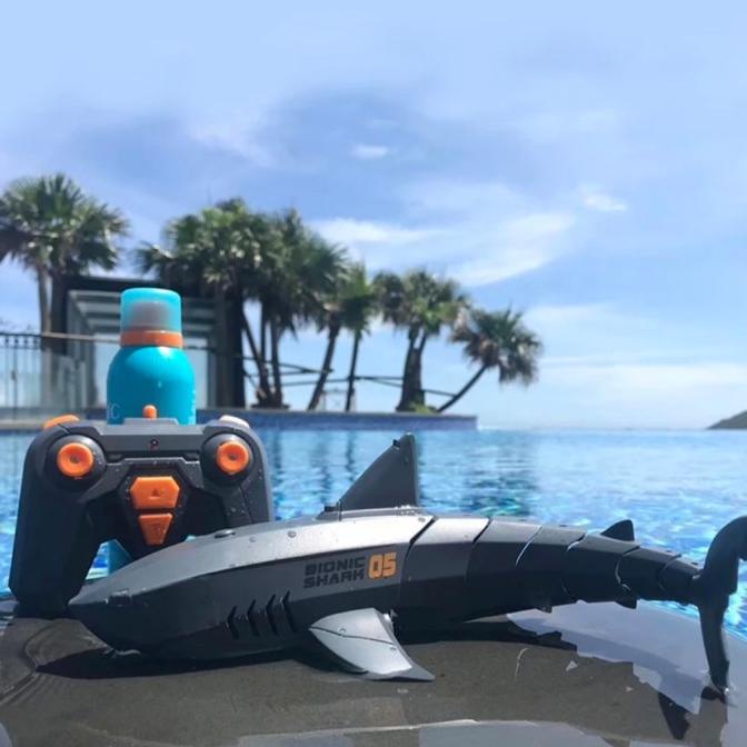 Jual Mainan Anak Rc Robot Simulasi Ikan Hiu Berenang ~ Bionic Shark 2 ...
