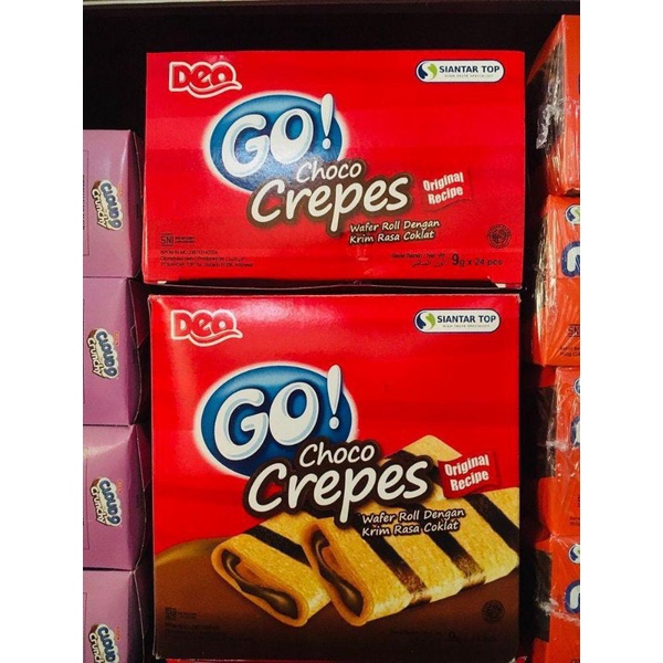 Jual DEO GO Choco Crepes Box Isi 24 Pcs | Shopee Indonesia
