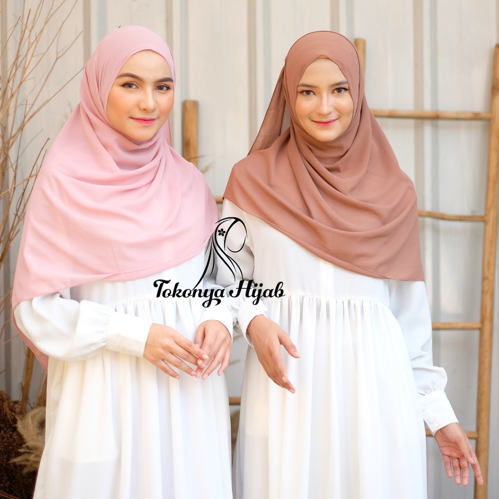 Jual Pashmina Ceruty Babydoll 180x75 II Hijab Pasmina | Shopee Indonesia