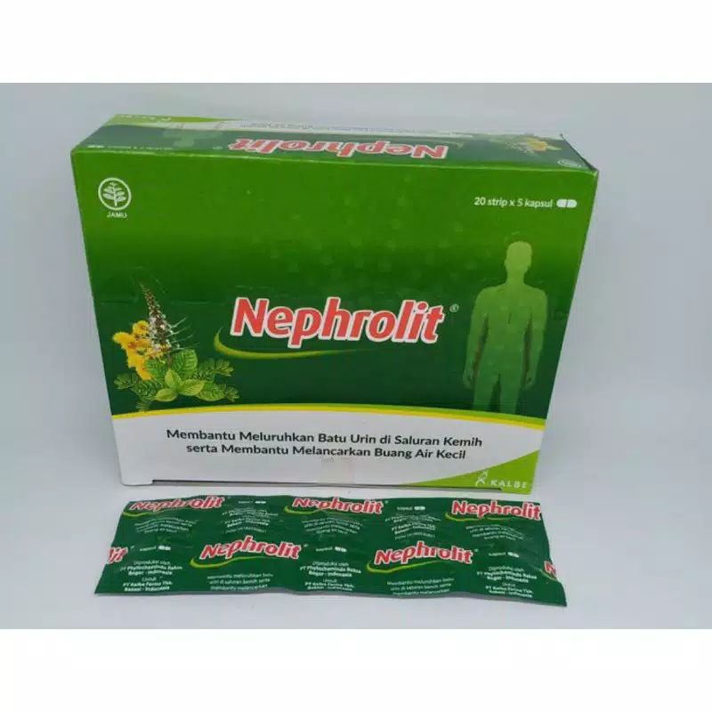 Jual nephrolit batu urin batu ginjal sakit pinggang 20 strip / 100 ...