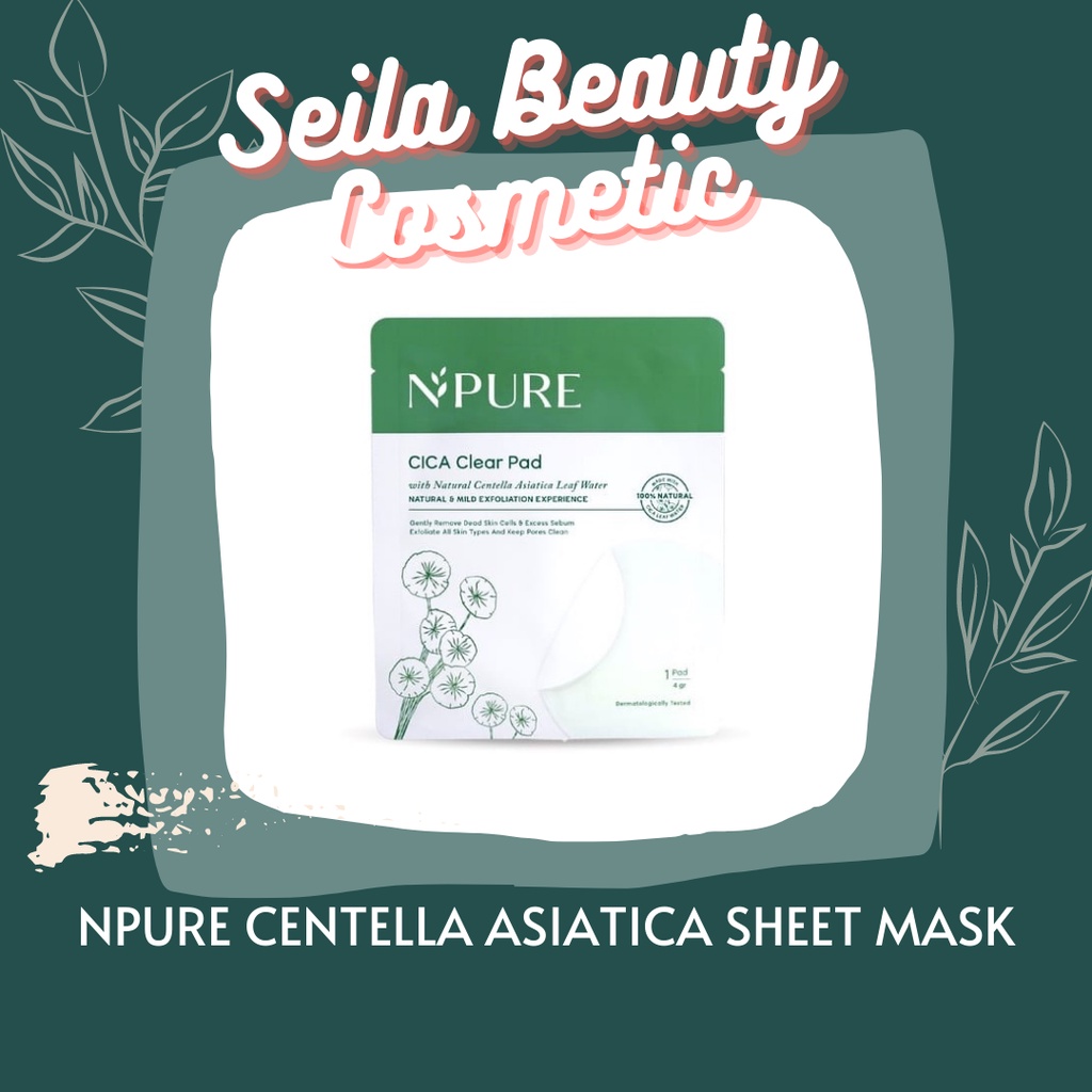 Jual NPURE Centella Asiatica Sheet Mask | Shopee Indonesia