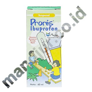 Jual Proris (Ibuprofren) - Obat demam anak, pereda nyeri, sakit gigi ...