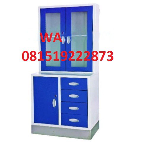 Jual LEMARI PENYMPANAN KIMIA LABORATORIUM BESI EPOXY 3 PINTU 4 LACI ...