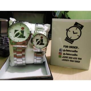 Jual jam tangan rantai stainless krepyak couple kapel pasangan original ...