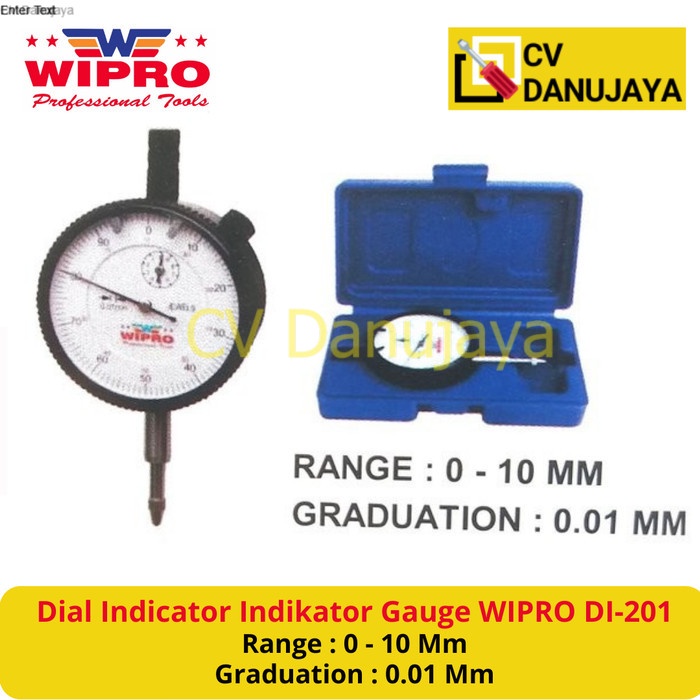 Jual Dial Indicator Indikator Gauge Alat Ukur WIPRO DI-201 | Shopee ...