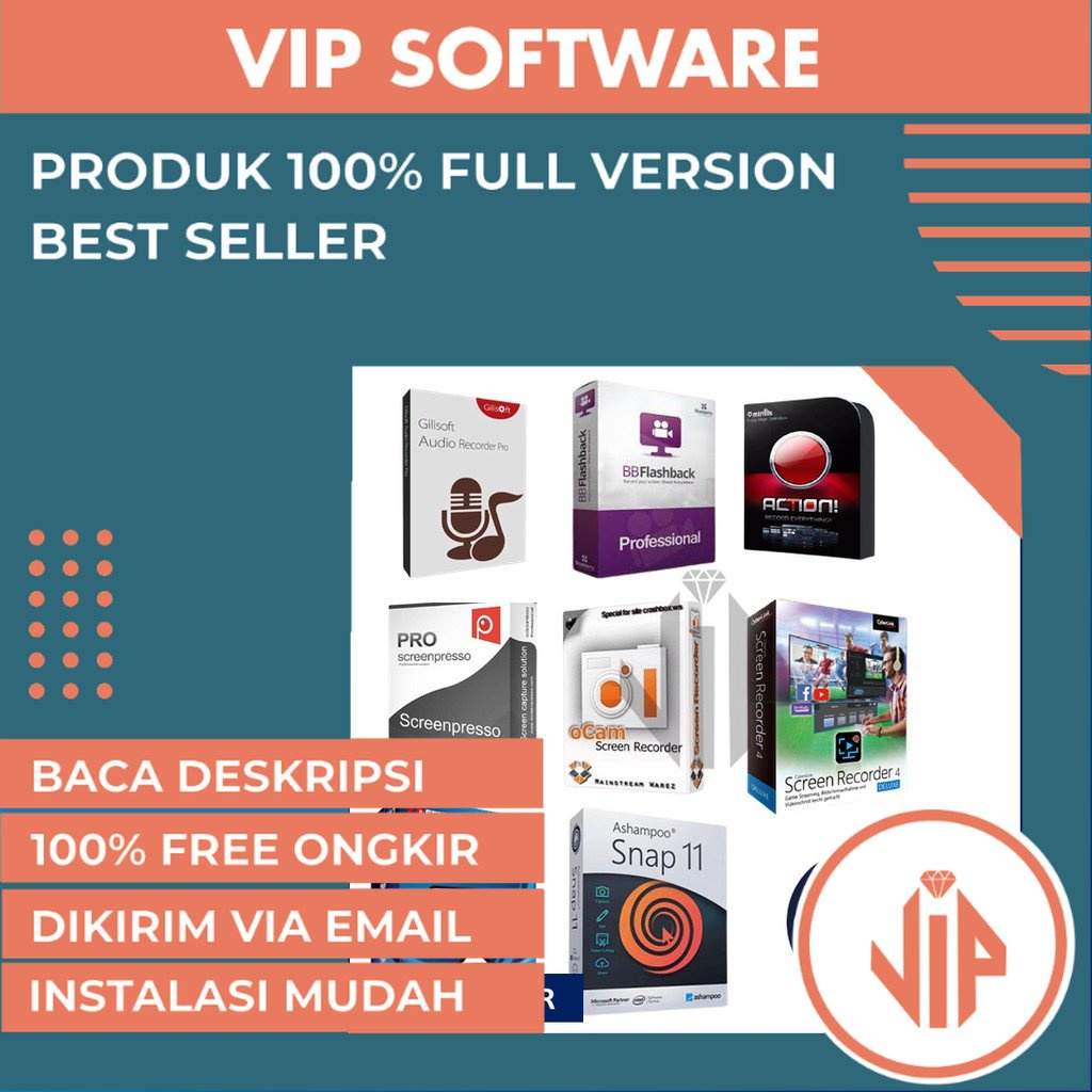 Jual PAKET SOFTWARE SCREEN RECORDER TERBARU FULL VERSION | Perekam ...