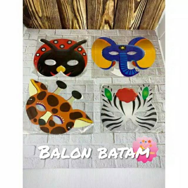 Jual Topeng Anak Karakter Hewan per pak isi 5 pcs | Shopee Indonesia