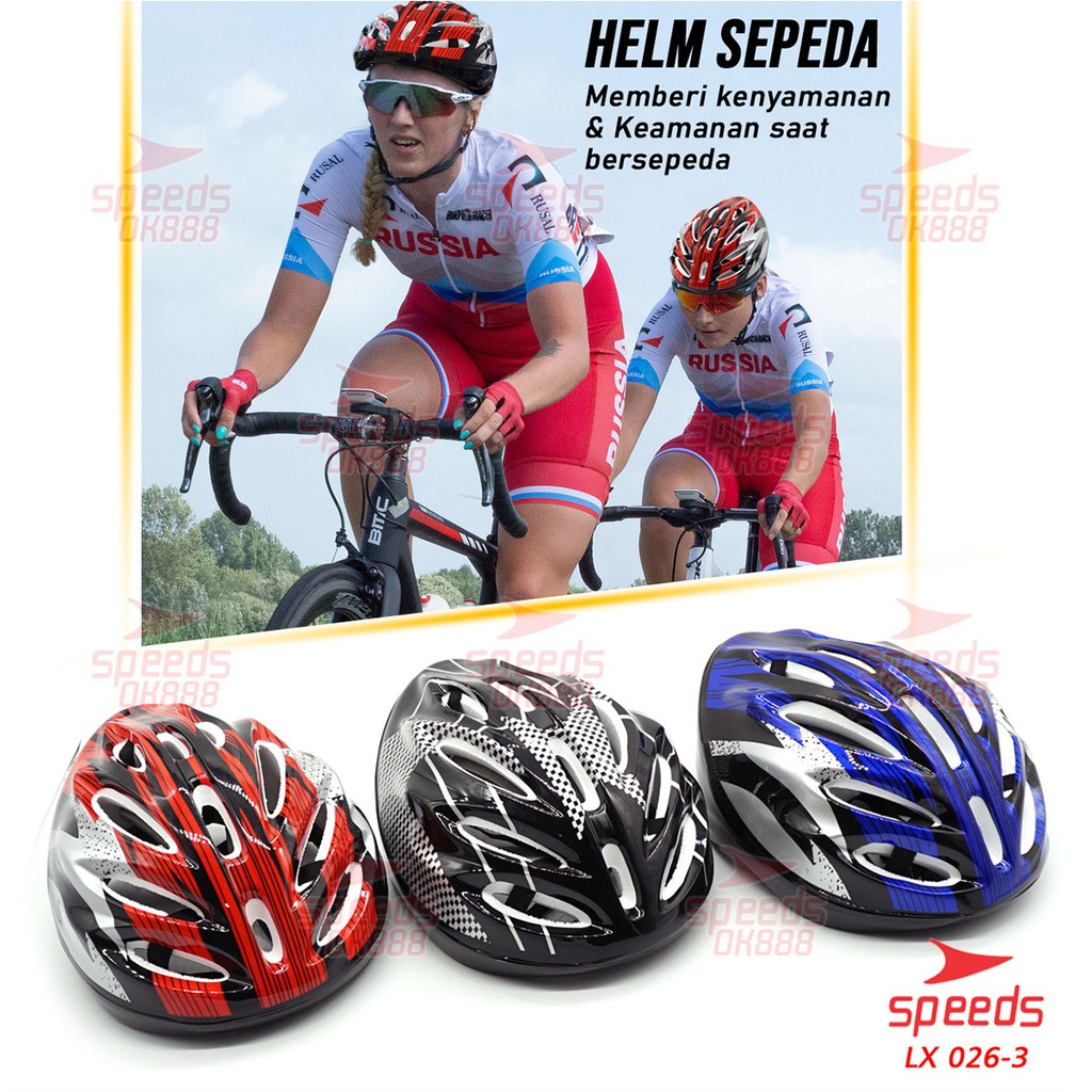 Jual SPEEDS Helm Sepeda Gunung Balap Unisex Shockproof Helm Universal ...