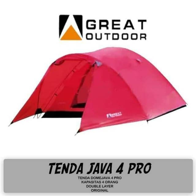 Jual Tenda Great Outdoor Java 4 Pro-Tenda Lapangan-Tenda Isi 4 Double ...