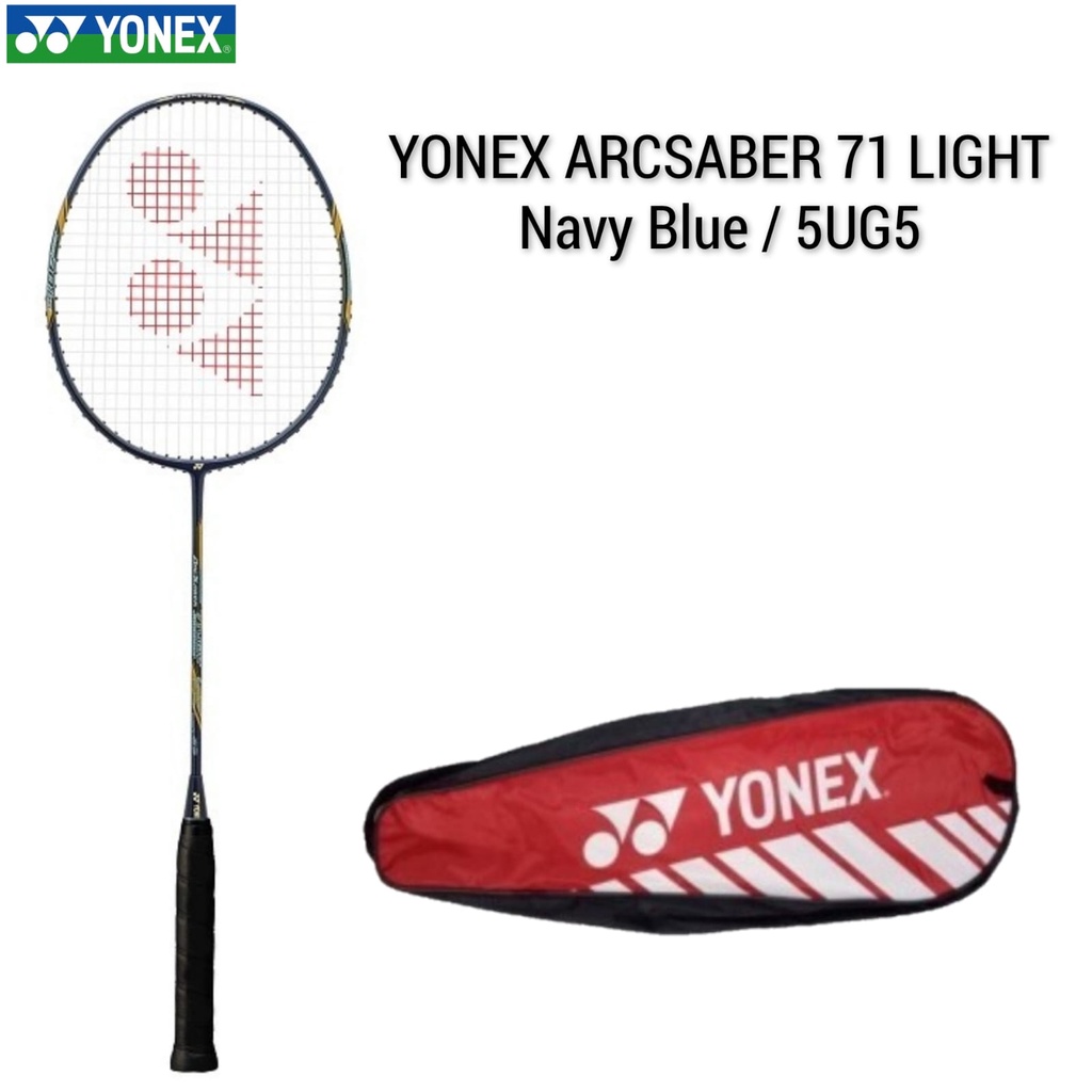 Jual Yonex Arcsaber 71 Light Navy Blue Original Raket Badminton 5U / G5 ...