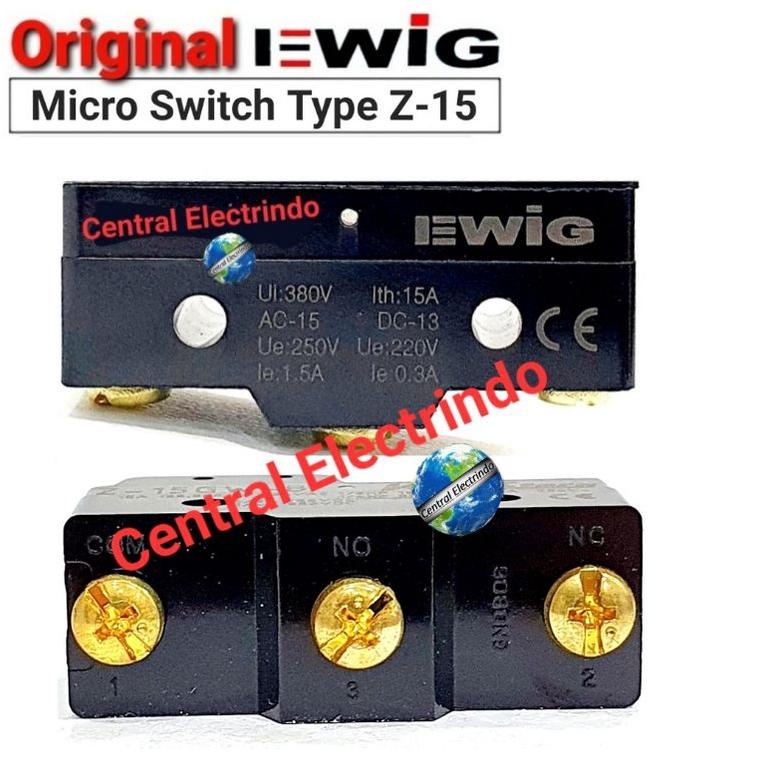Jual Limit Switch/Micro Switch Z-15-Gw2-B 15A 250Vac 1No 1Nc Ewig. | Shopee Indonesia