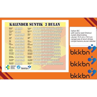 Jual Kalender KB 3 bulan termurah(laminating) | Shopee Indonesia