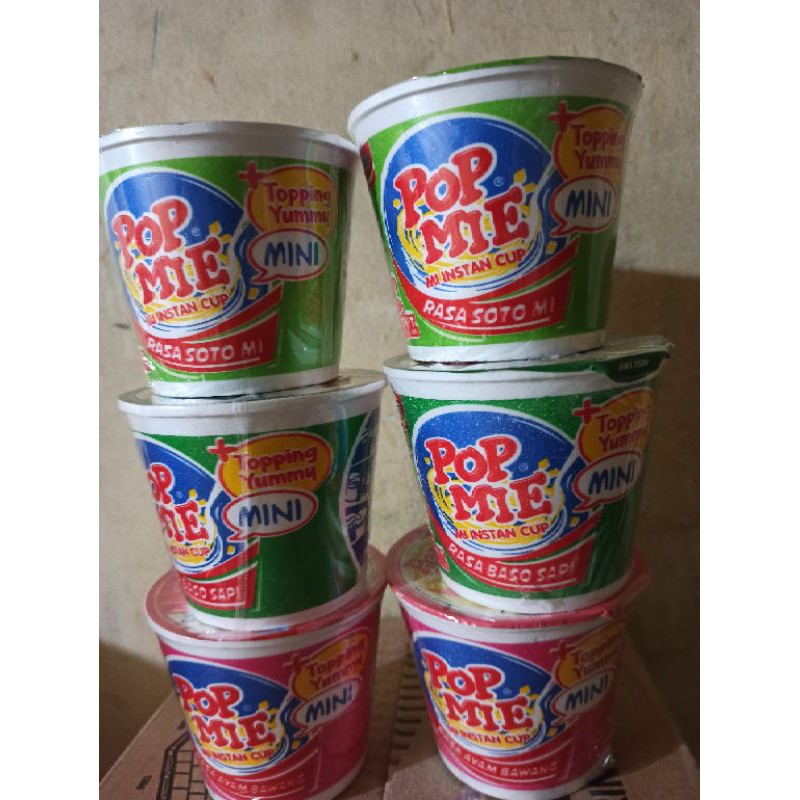 Jual POP MIE MINI RASA BASO, SOTO, AYAM BAWANG | Shopee Indonesia