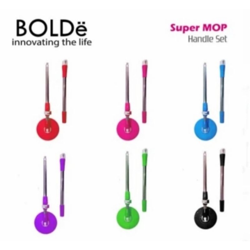 Jual Tongkat gagang/ Handle Set Pel Bolde Supermop | Shopee Indonesia