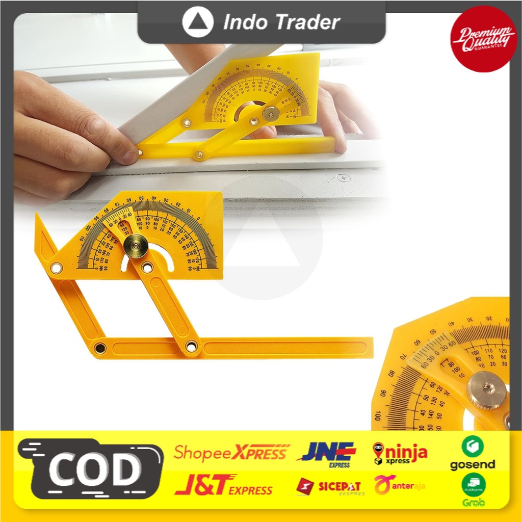 Alat Ukur Kayu Busur Derajat & Pencari Sudut Marking Kayu Sudut Penanda ...