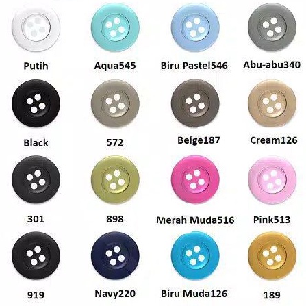Jual COD isi 144 pcs - Diameter 13 mm - Kancing Baju Gepeng Celup Warna ...