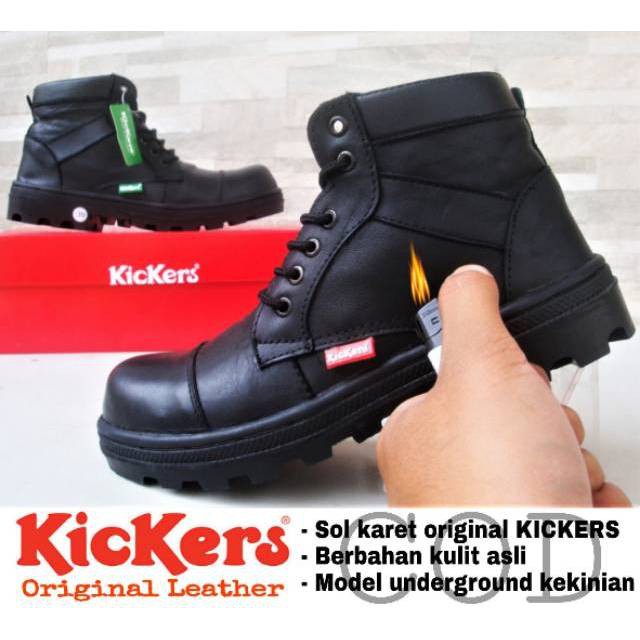 Jual SEPATU SAFETY SEMI BOOTS KICKERS PRIA KULIT BOOT SAVETY BUT SEPTI ...