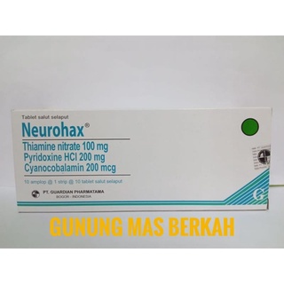 Jual Neurohax isi 10 Tablet - Mengatasi gangguan pada sistem saraf tepi ...