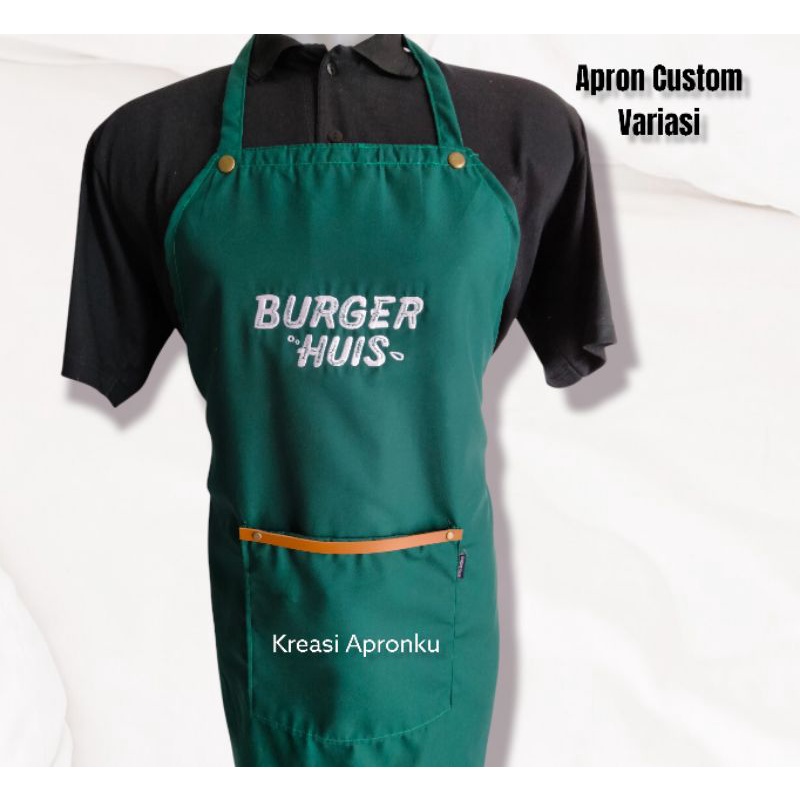 Jual Apron Custom Variasi /Celemek Masak/ Apron Barista (Free Bordir Logo) | Shopee Indonesia