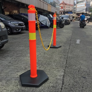 Pembatas Jalan Stickcone + Rantai (8mm x 2.5 meter) | Shopee Indonesia