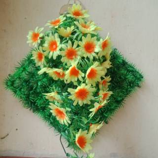 Jual hiasan dinding bunga rambat bingkai rumput kotak | Shopee Indonesia