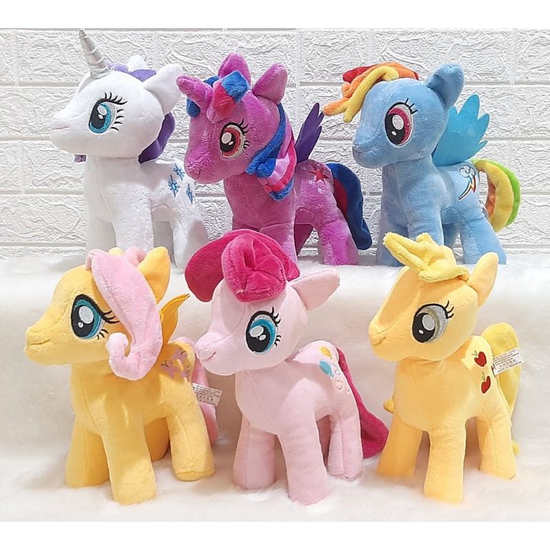 Jual Doll Boneka My Little Pony Pinkie pie Rainbow dash Twilight sparkle Apple jack Rarity ...
