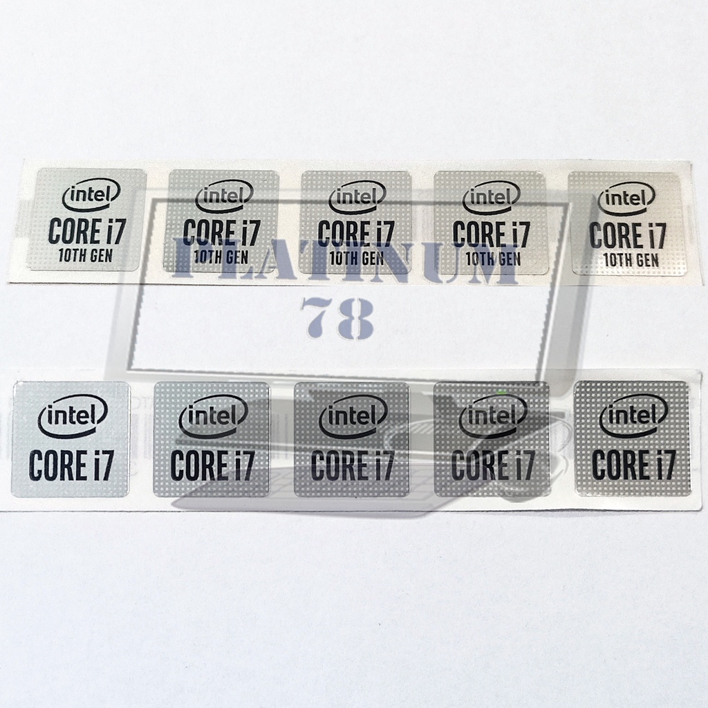 Jual Sticker Stiker Logo intel Core i7 Gen 10 Original | Shopee Indonesia