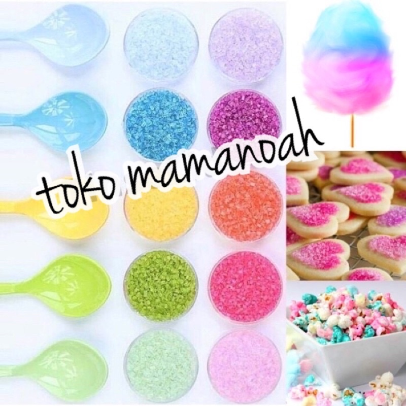 Jual Gula warna warni | gula cotton candy | gulali kapas | sprinkel ...