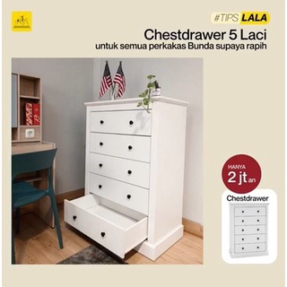 Jual AUSTRIA Chestdrawer Putih Rak Lemari Laci Estetik | City Home ...