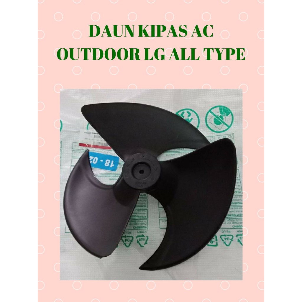 Jual DAUN KIPAS AC BAGIAN OUTDOOR ORIGINAL LG KODE PART ADP 7407 3302 ...