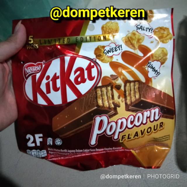 KITKAT POPCORN 2F 100% Made in Malaysia / KITKAT MALAYSIA / KITKAT ...