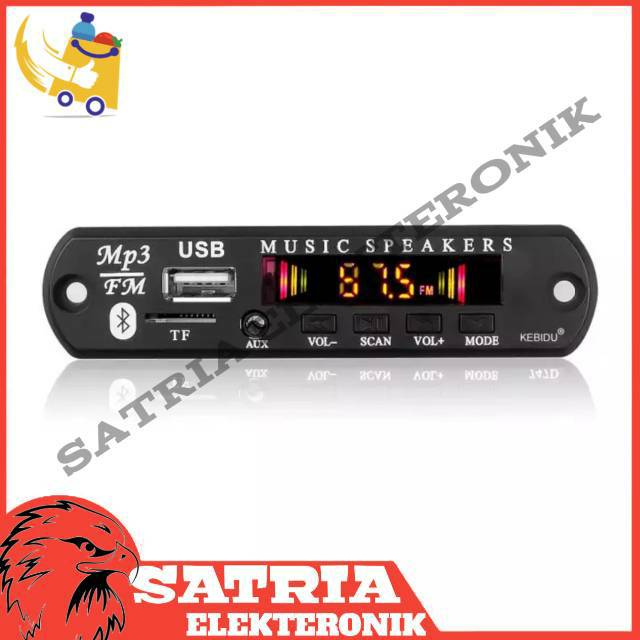 Jual Modul kit MP3 Bluetooth USB FM radio Kit MP3 Wireless 12V Audio ...