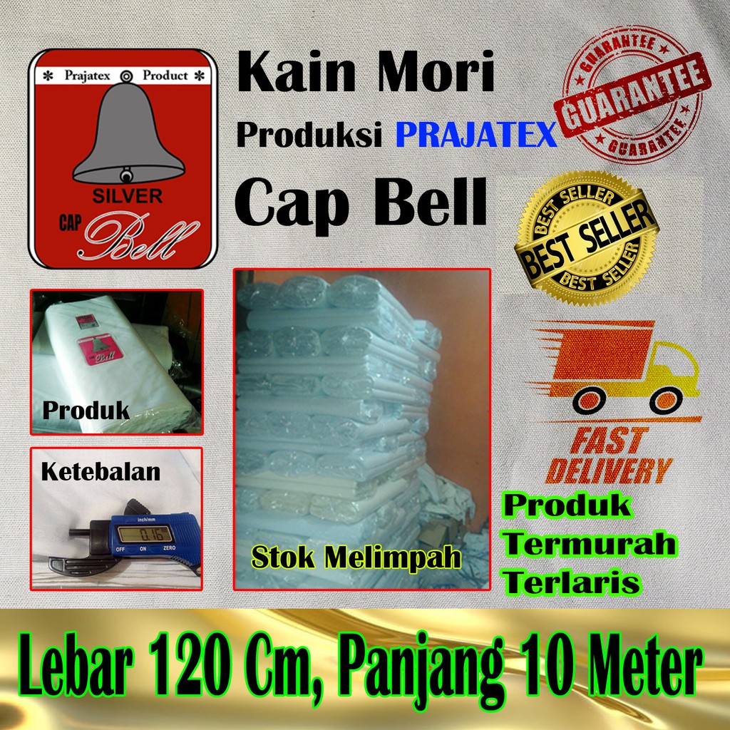 Jual Kain Kafan /Kain Mori TERMURAH Lebar 120 Cm 10 Meter Indonesia ...