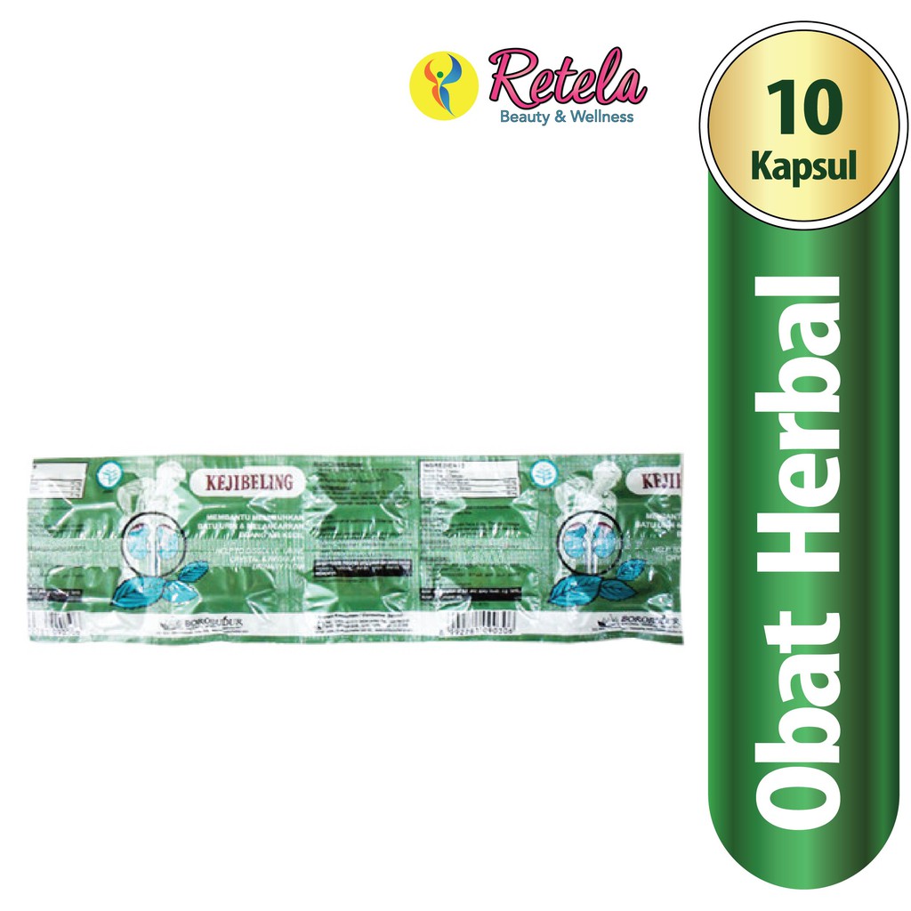 Jual Kejibeling Obat Herbal 1 Strip X 10 Kapsul Membantu Meluruhkan ...