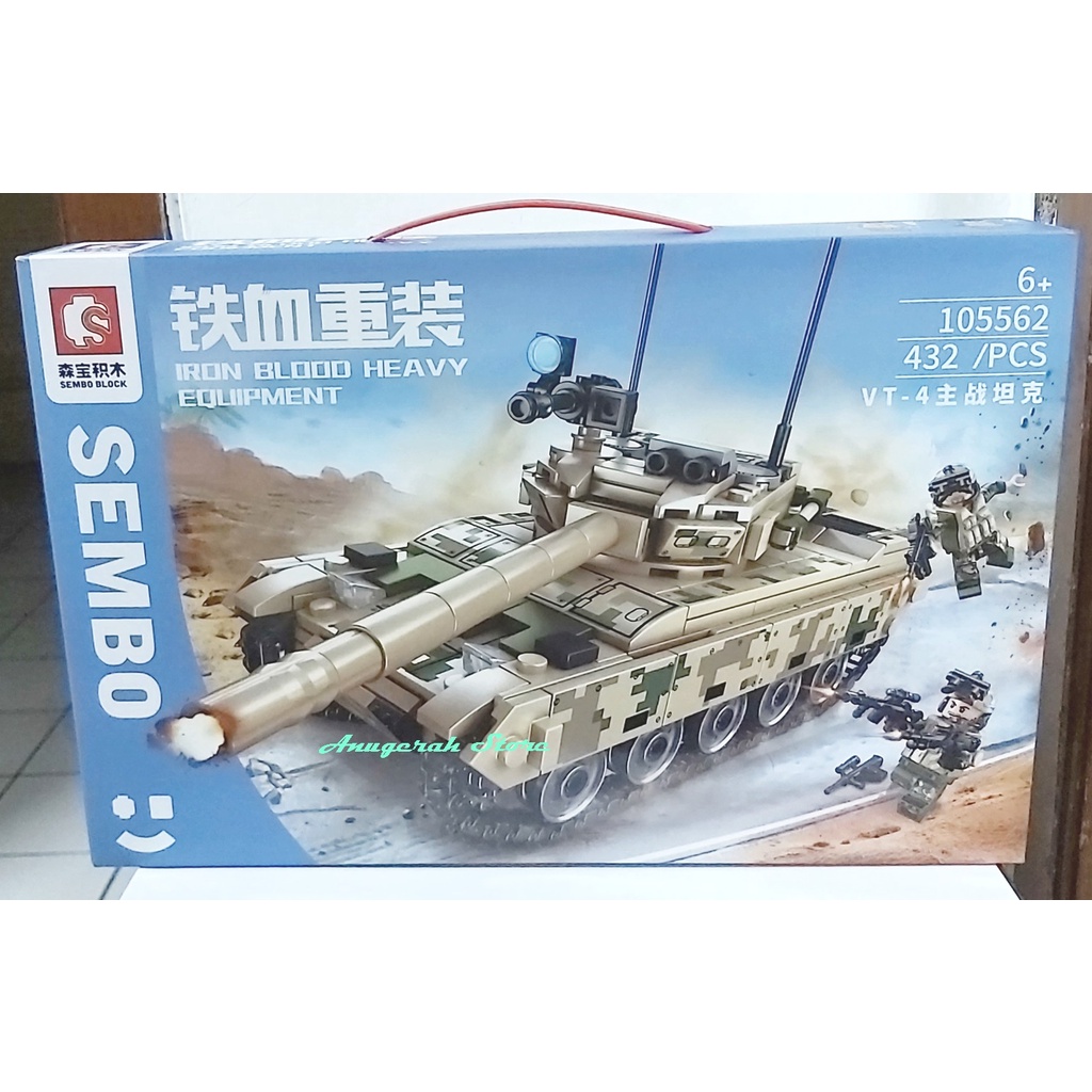 Jual SEMBO Building Blocks Iron Blood-VT-4 Main Battle Tank 105562 ...