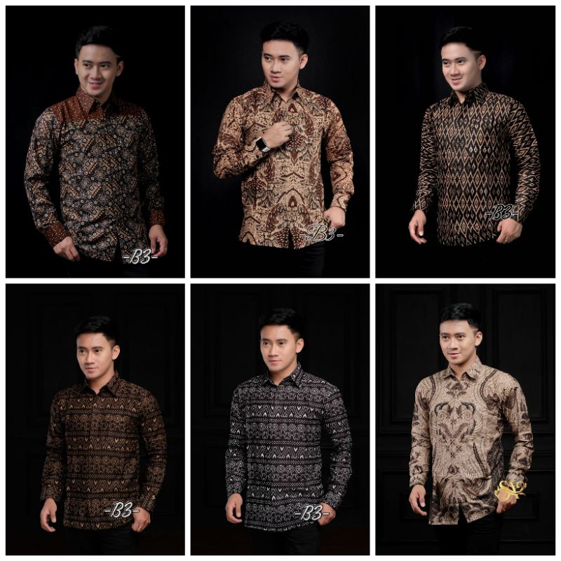 Jual kemeja batik lengan panjang / batik kemeja kondangan / batik ...