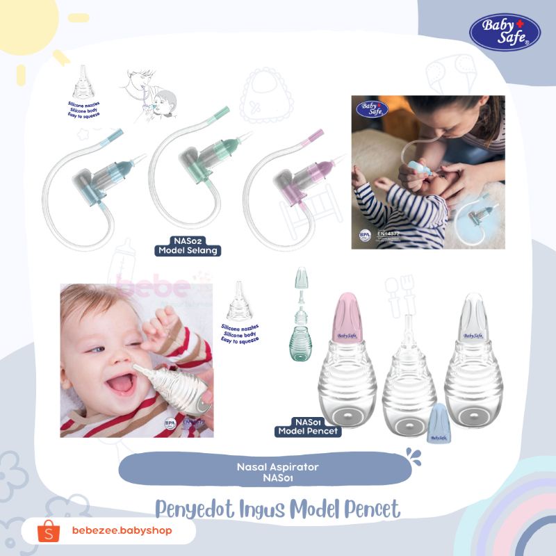 Jual Baby Safe Nasal Aspirator Tipe Selang - Pencet NAS01 NAS02/Sedot ...