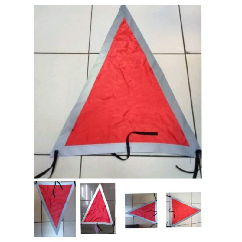 Jual bendera safety/bendera segitiga flageman Indonesia|Shopee Indonesia