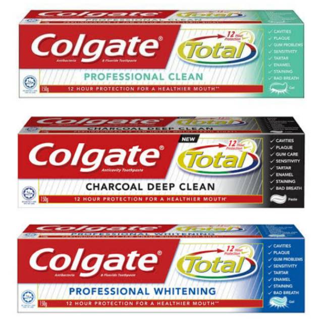 COLGATE TOTAL TOOTHPASTE PASTA GIGI COLGATE TOTAL UKURAN BESAR ALL ...